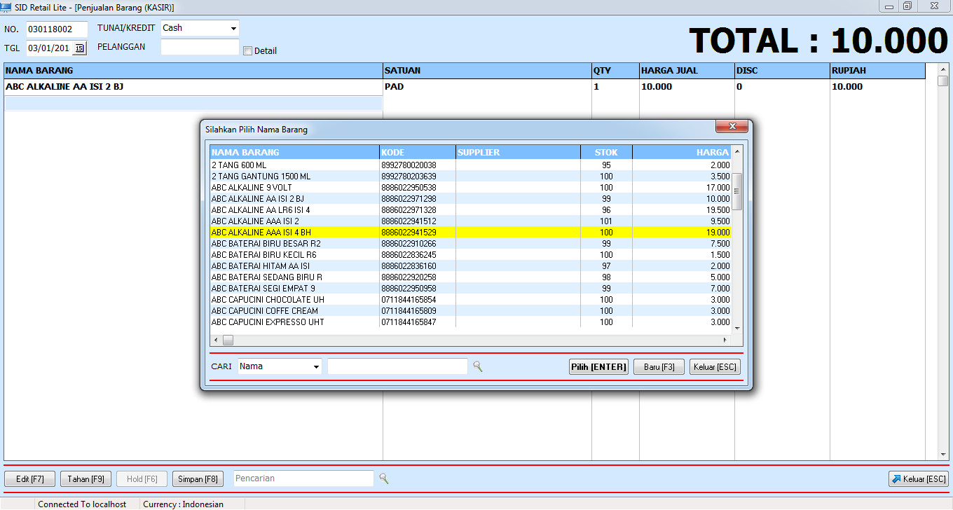 Database Toko untuk Bisnis Toko Kelontong