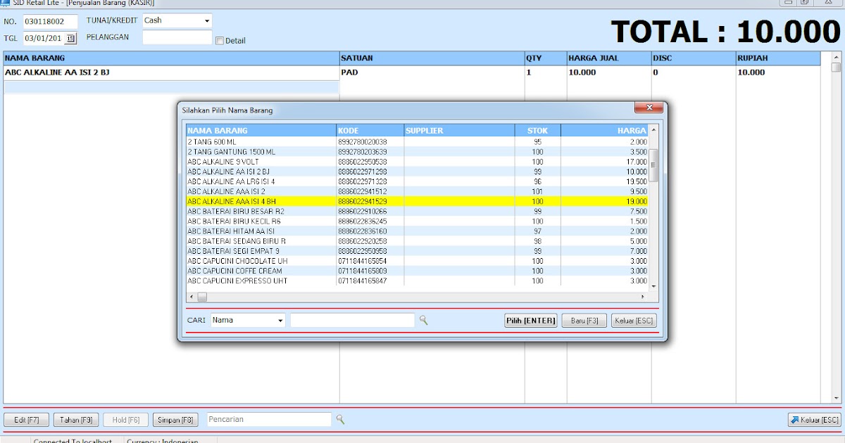 Database Toko untuk Bisnis Toko Kelontong