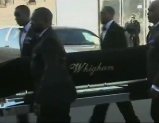 MY SPIZZOT: Footage Of Whitney Houston's Casket Arriving Funeral