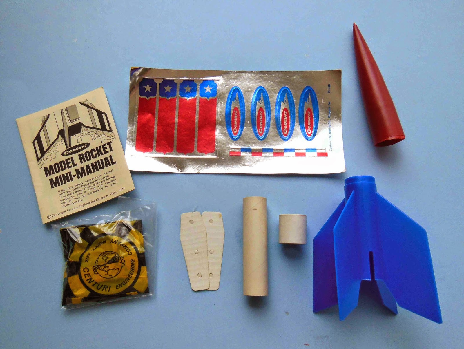 Model Rocket Building: Centuri Screaming Eagle Build, Part 1, Parts