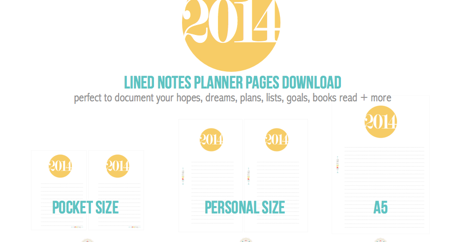 document your hopes and dreams and goals | filofax downloads