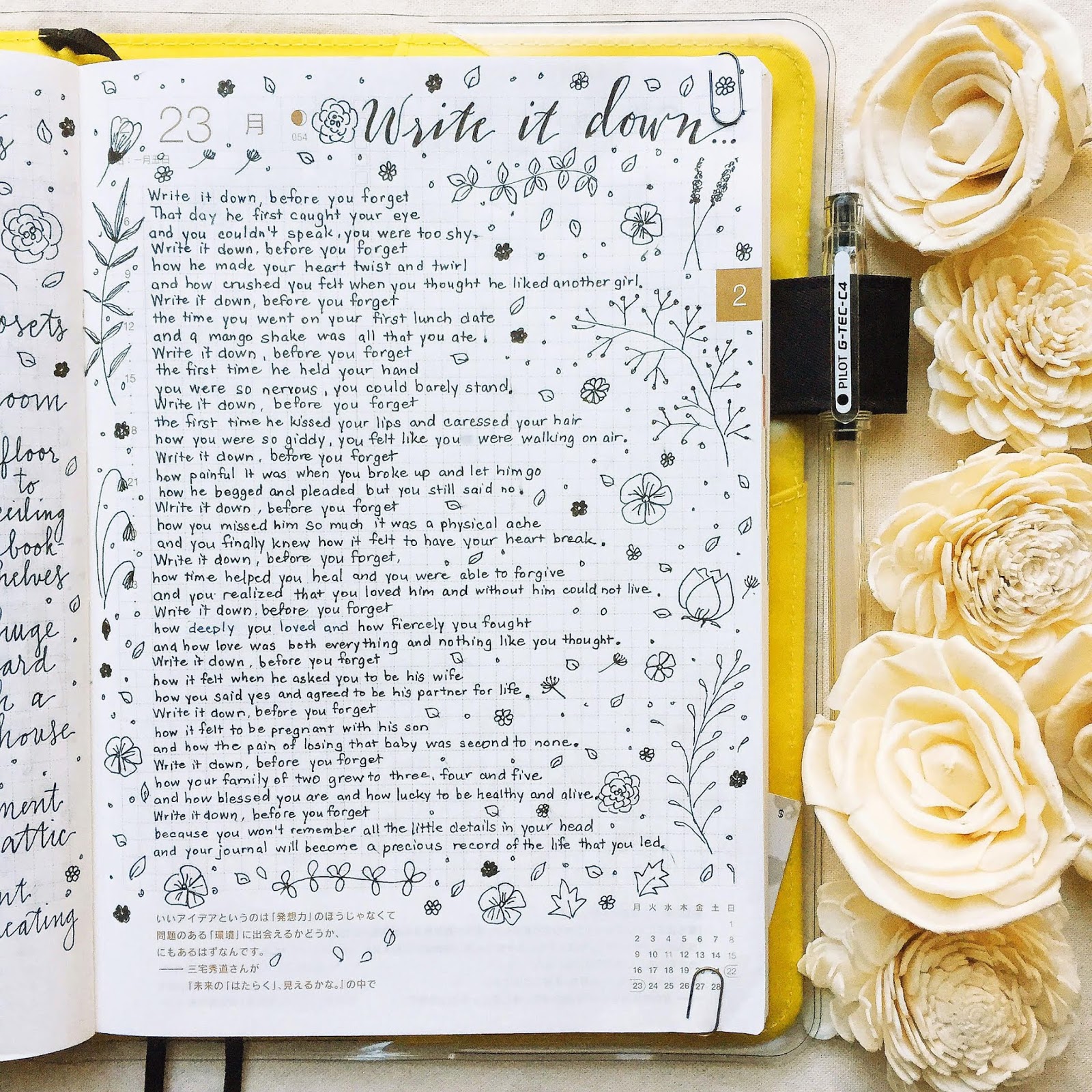 The Journal Diaries- Gert's Hobonichi / Seaweed Kisses