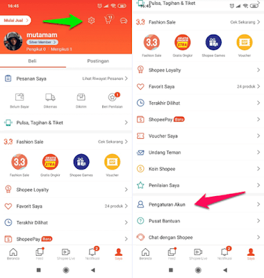 Cara Log Out Akun Shopee - Menit info
