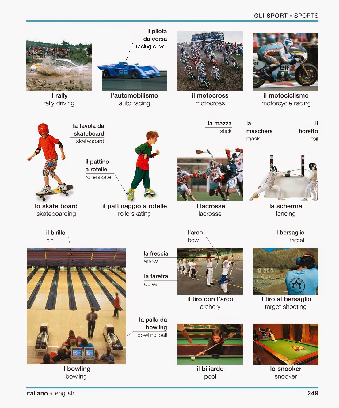 Learn Italian Now: Gli sport Sports