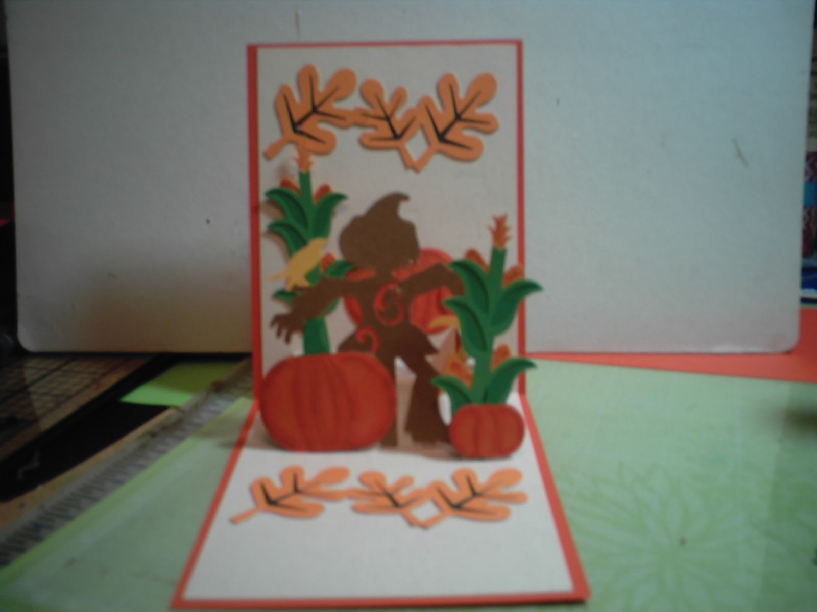 PAPER CRAFTS WITH THE PINK ARMADILLO: Fall Thanksgiving Pop-Up Card