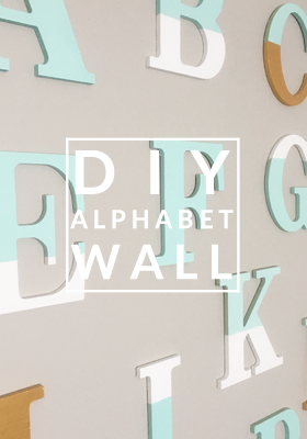 DIY Kid Room Alphabet Wall | Miss Audrey Sue