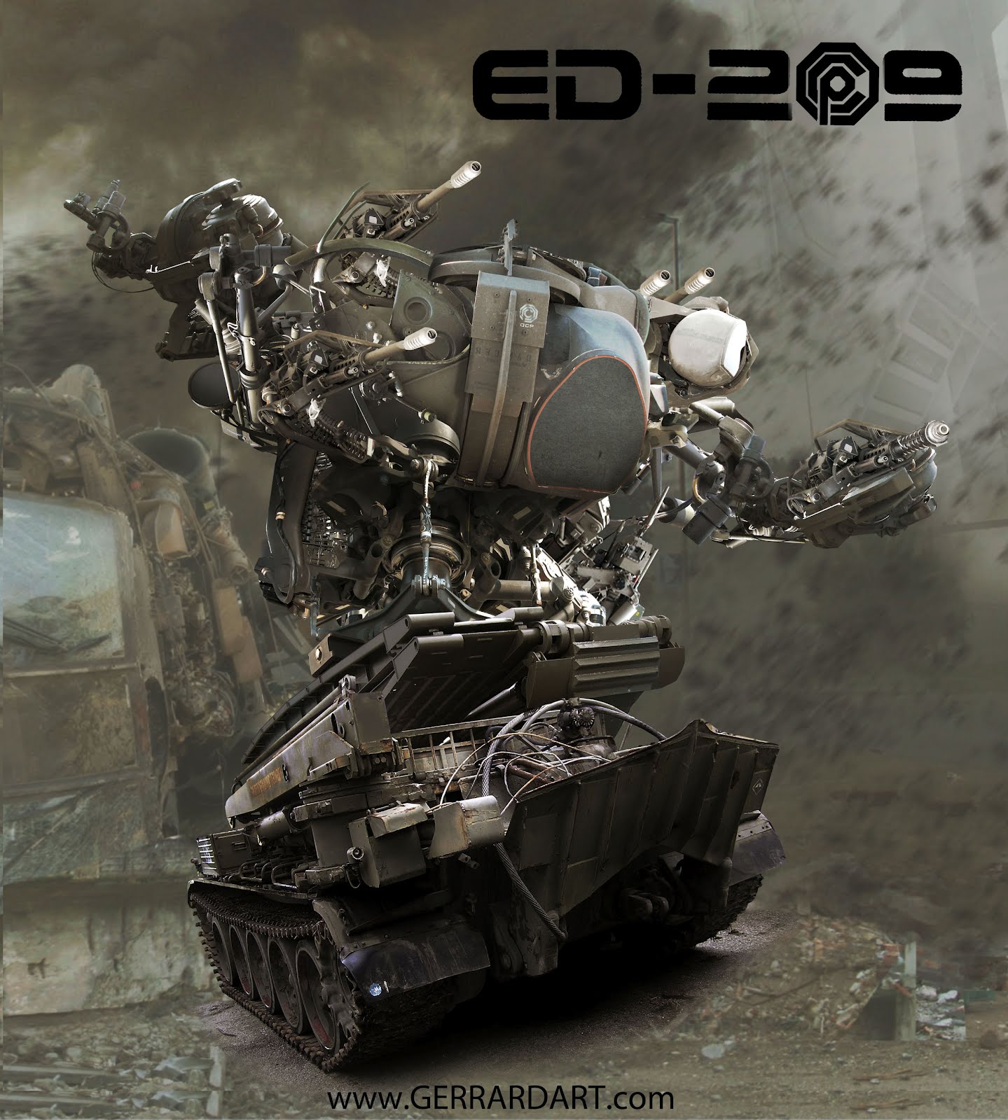 ED-209 by Paul Gerrard : r/ImaginaryTechnology