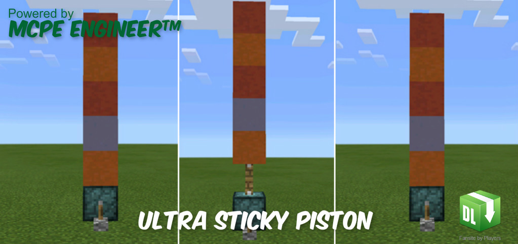 MCPE Engineer™: More Piston Mod [Redstone][Mod]
