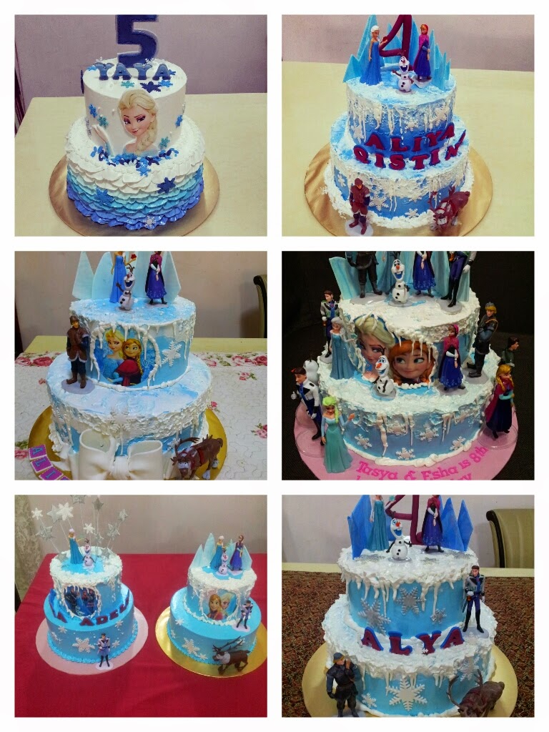 MyPu3 Cake House: Frozen theme cake- 2 tier stacked
