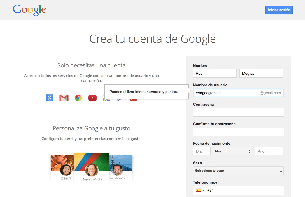 CREAR UNA CUENTA EN GMAIL