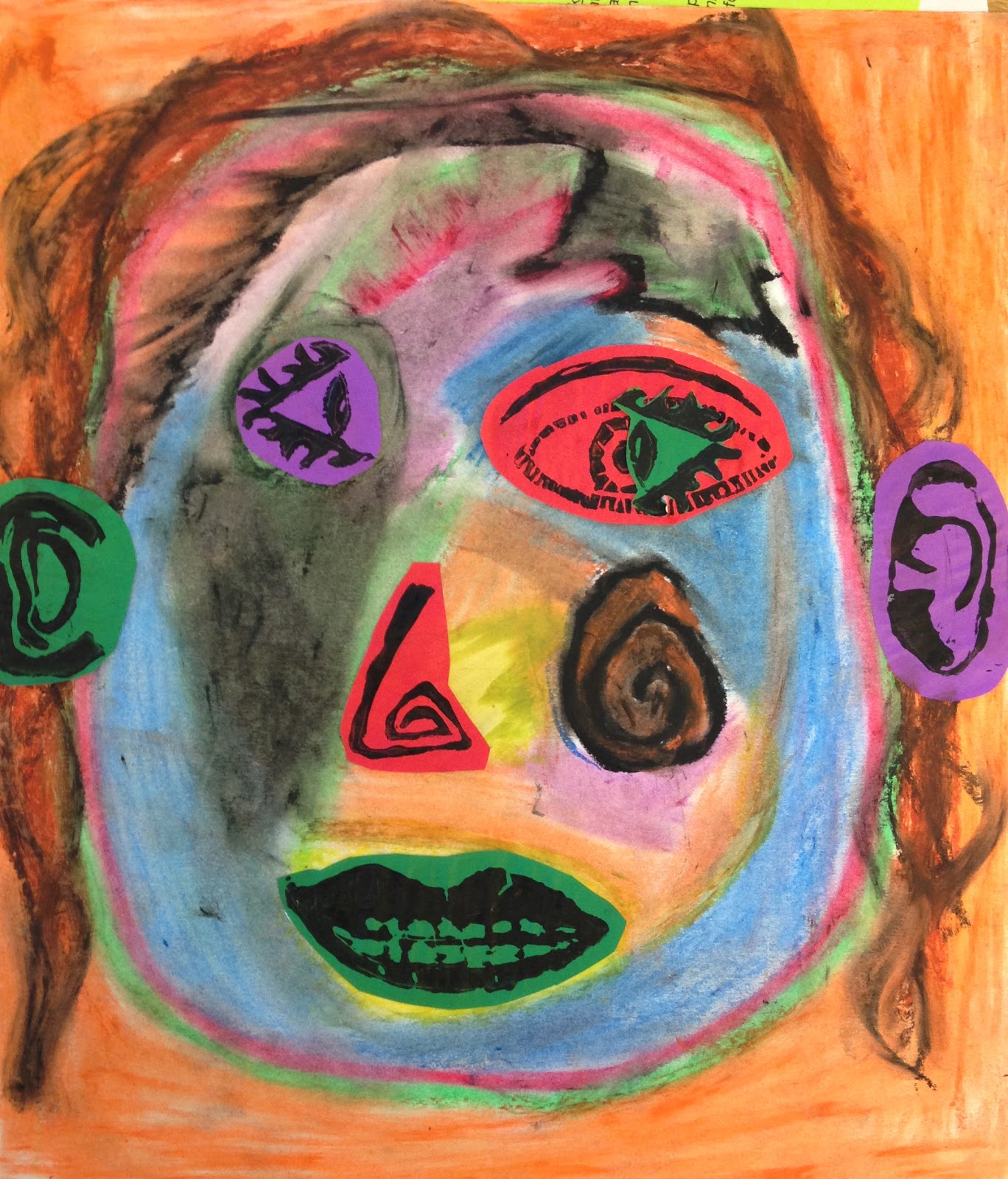 TCDS Art Department : 6th Grade Abstract Faces
