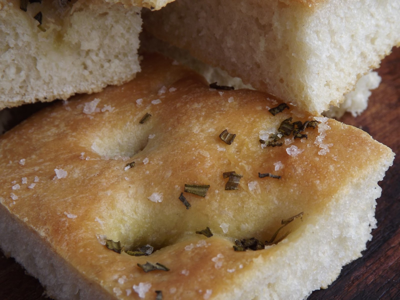 Simple Focaccia with Rosemary and Flaked Sea Salt