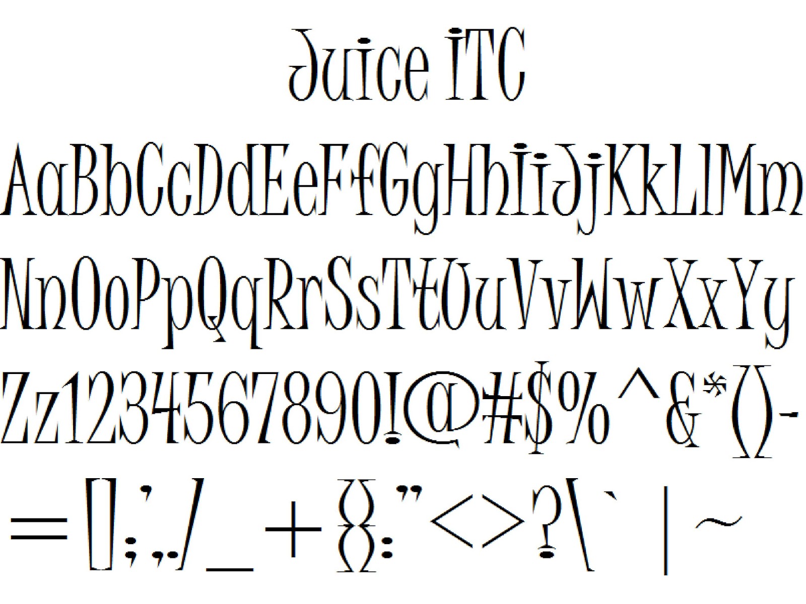 Font Alphabet Styles: December 2011