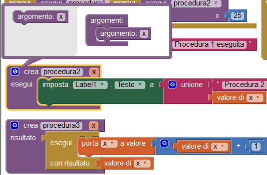 Come usare le Procedure (MIT App Inventor 2) | Oggi è un altro post
