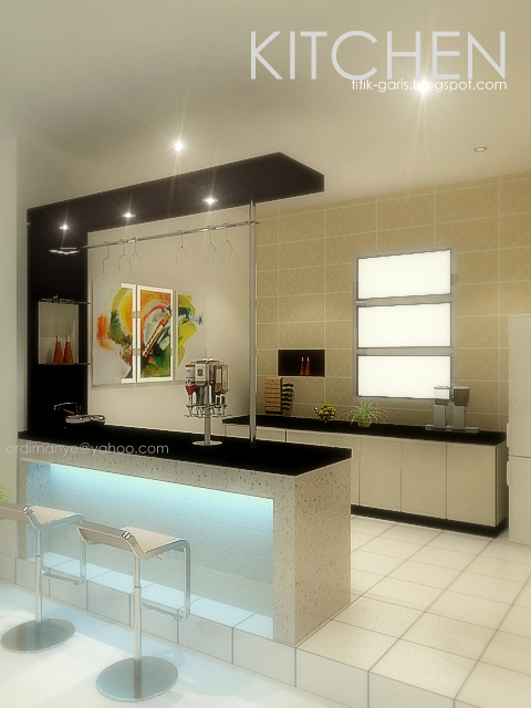 Desain Minibar Pak Harry (1) - Rumah Garis