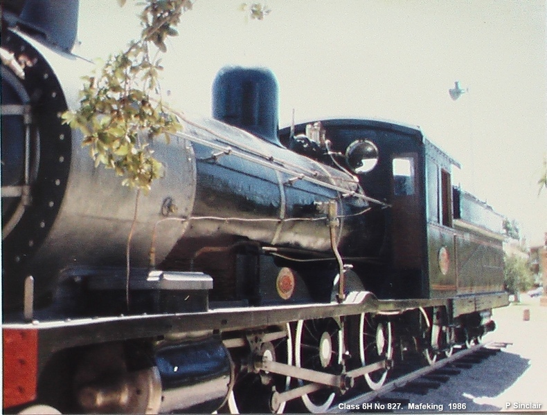 old STEAM LOCOMOTIVES in South Africa: Mafikeng Museum: SAR Class 6H ...