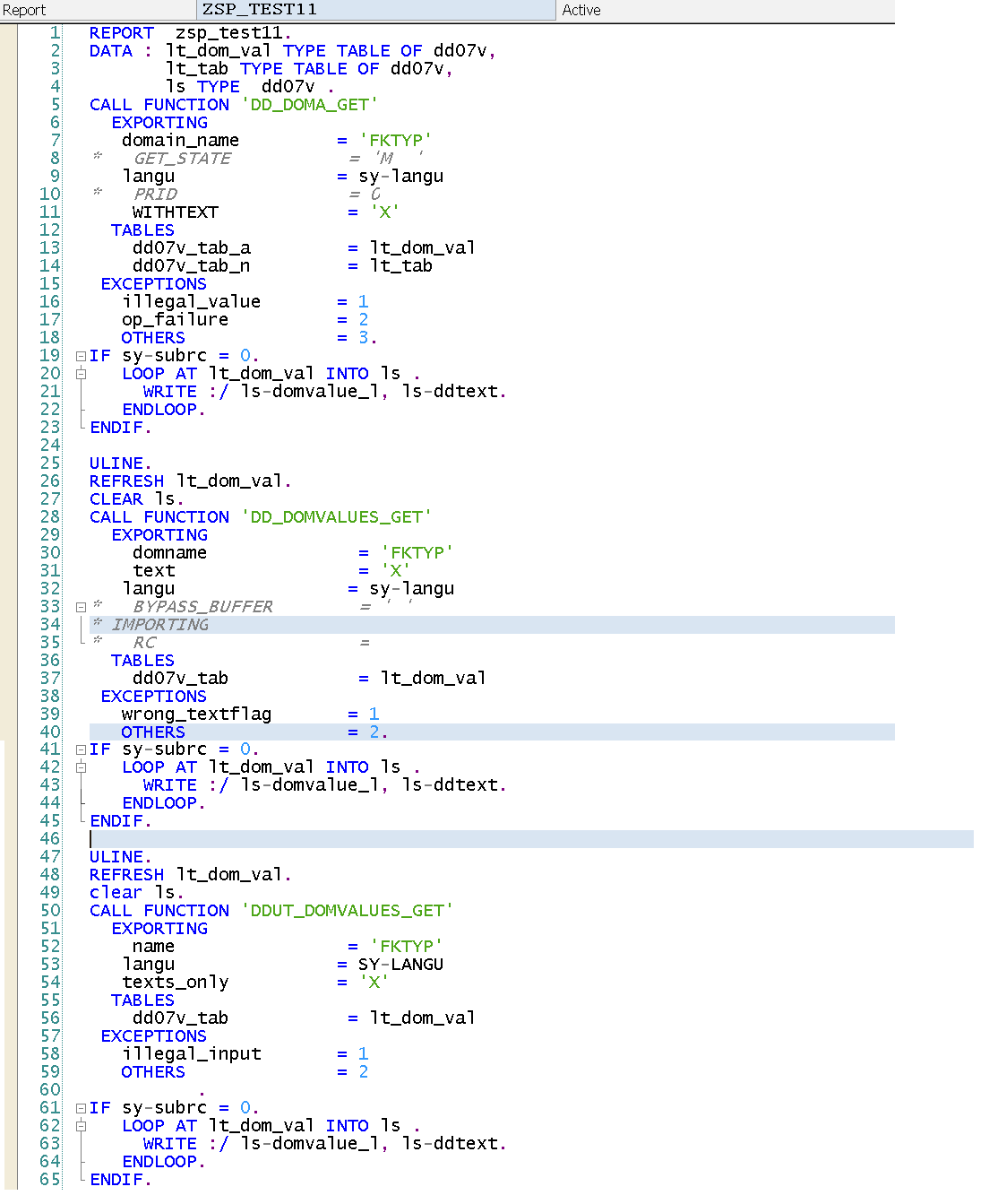 TECHSAP : Multiple FM's to read Domain Fixed Values!