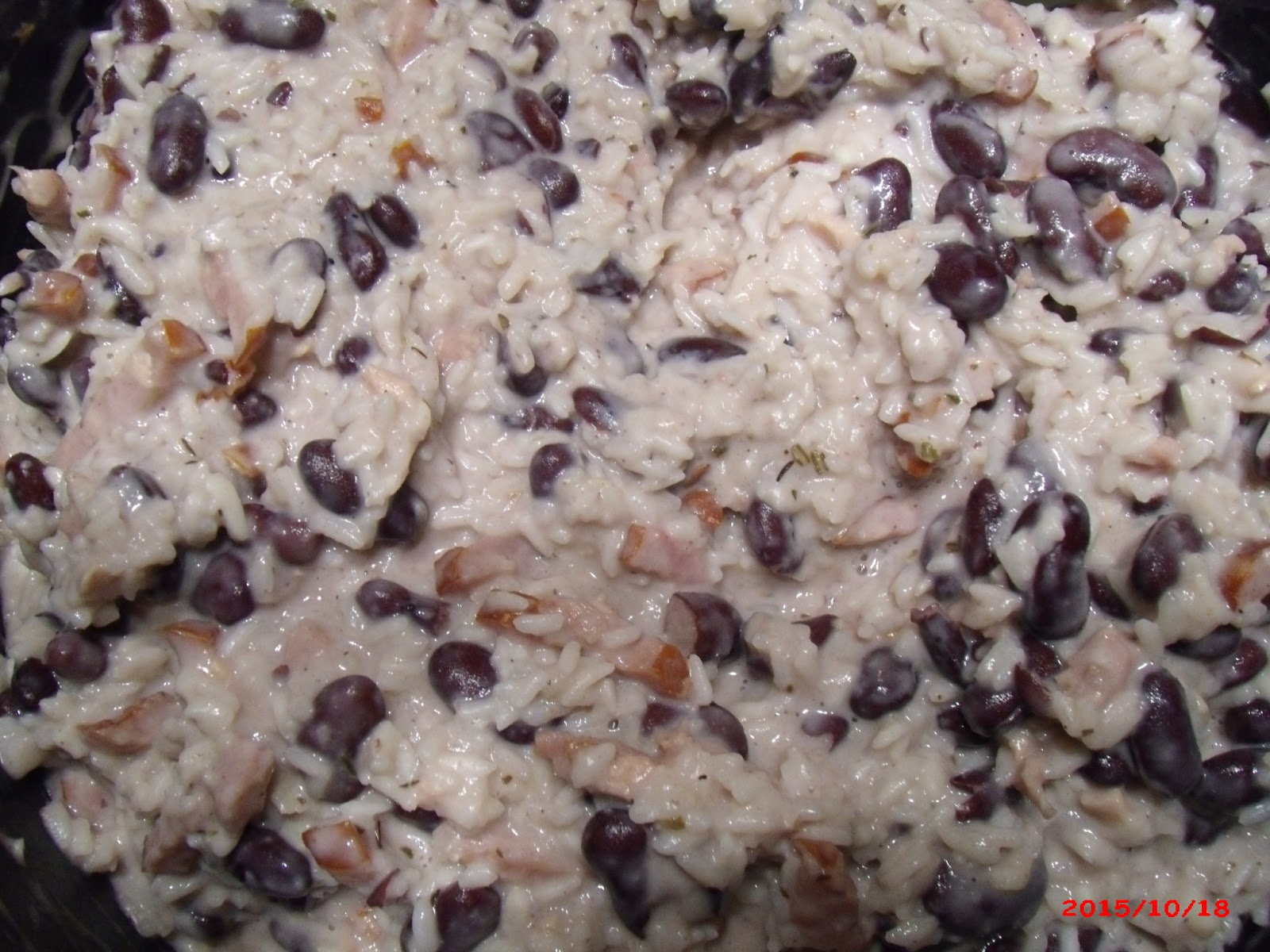 saze66cuisine: Riz collé aux haricots rouges