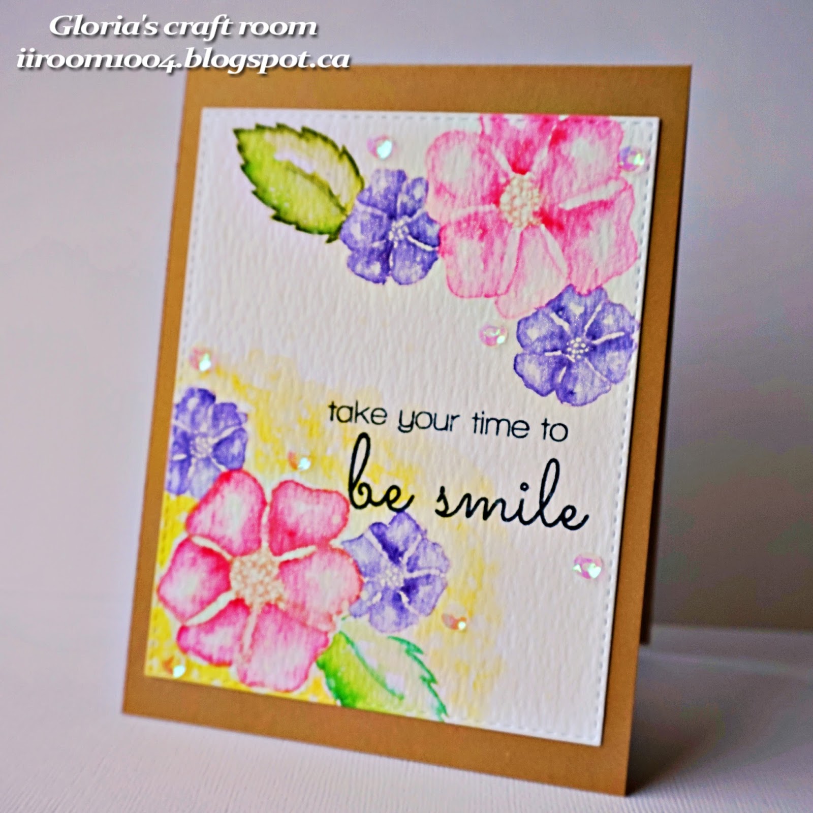 Gloria's craft room: Be smile!