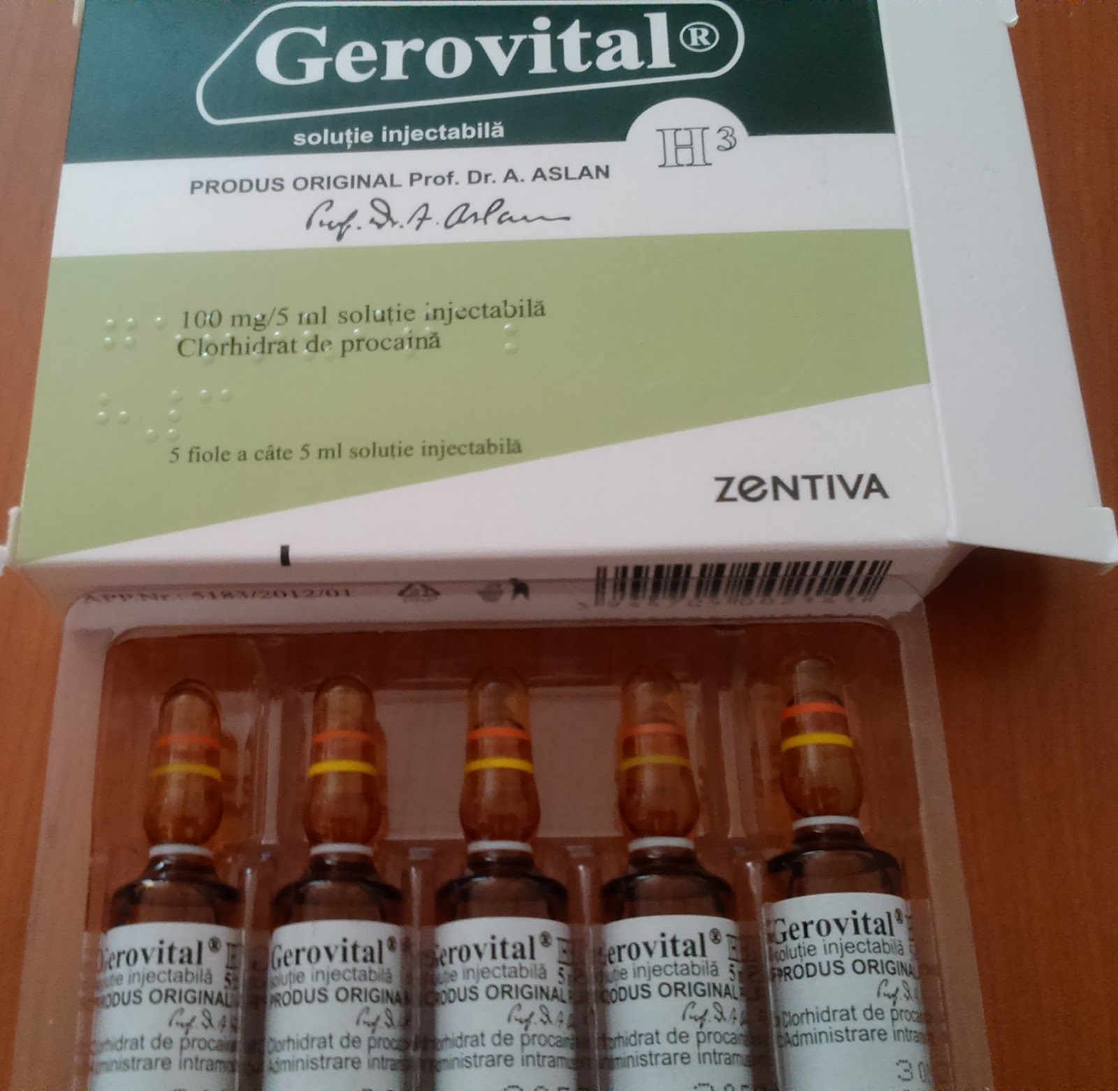 GEROVITAL H3 Injektionen Ampullen Dr Ana Aslan: Gerovital H3 Dr Ana ...