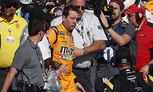 MAX SPORTS: NASCAR: KYLE BUSCH WAS LEFT BRUISED IN BLOOD AFTER POST ...