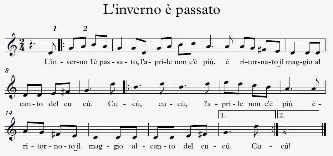 Reünie PedAc81: Muziek specialisatie Italiaanse volksliederen L'inverno ...