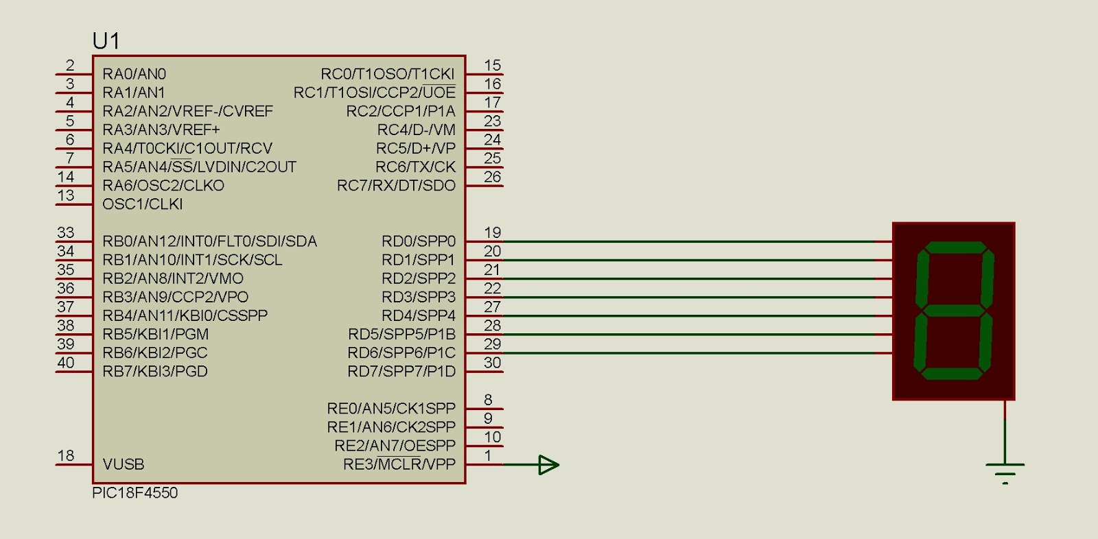 PROGRAMMING ARDUINO UNO - PIC 16F877A - 18F4550: DISPLAY 7 SEGMENTOS PIC18F4550
