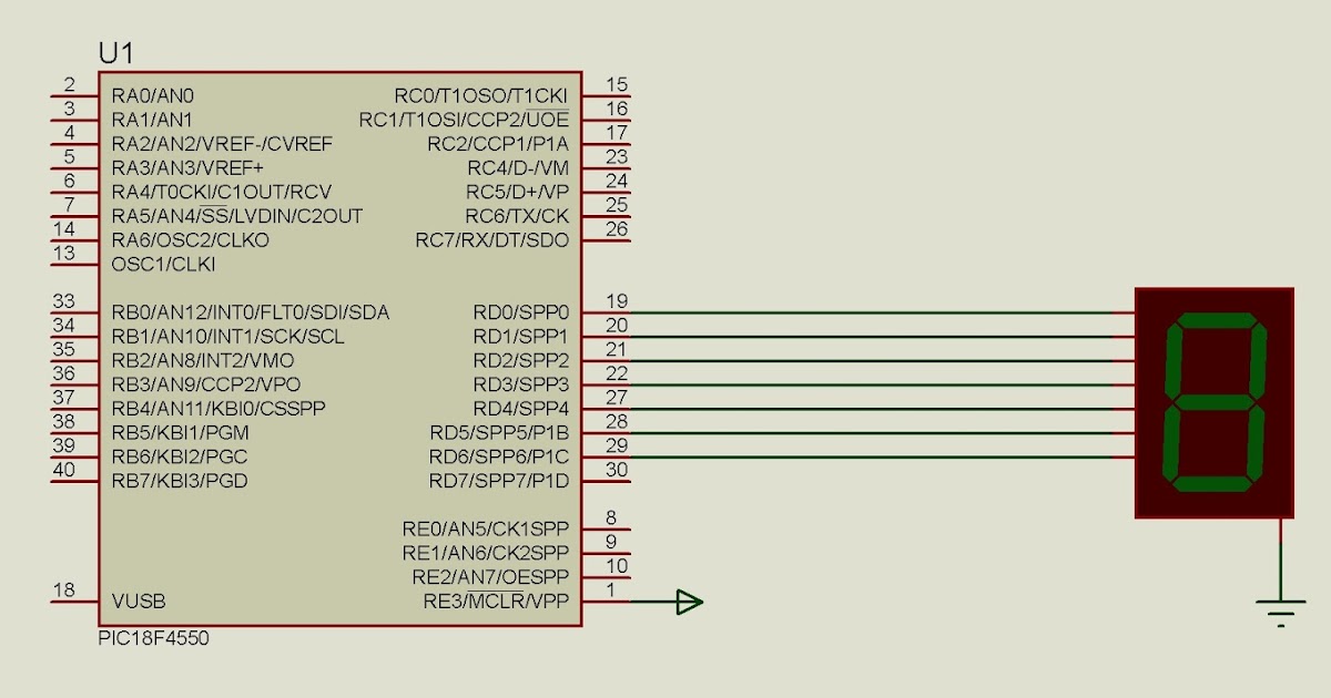PROGRAMMING ARDUINO UNO - PIC 16F877A - 18F4550: DISPLAY 7 SEGMENTOS PIC18F4550