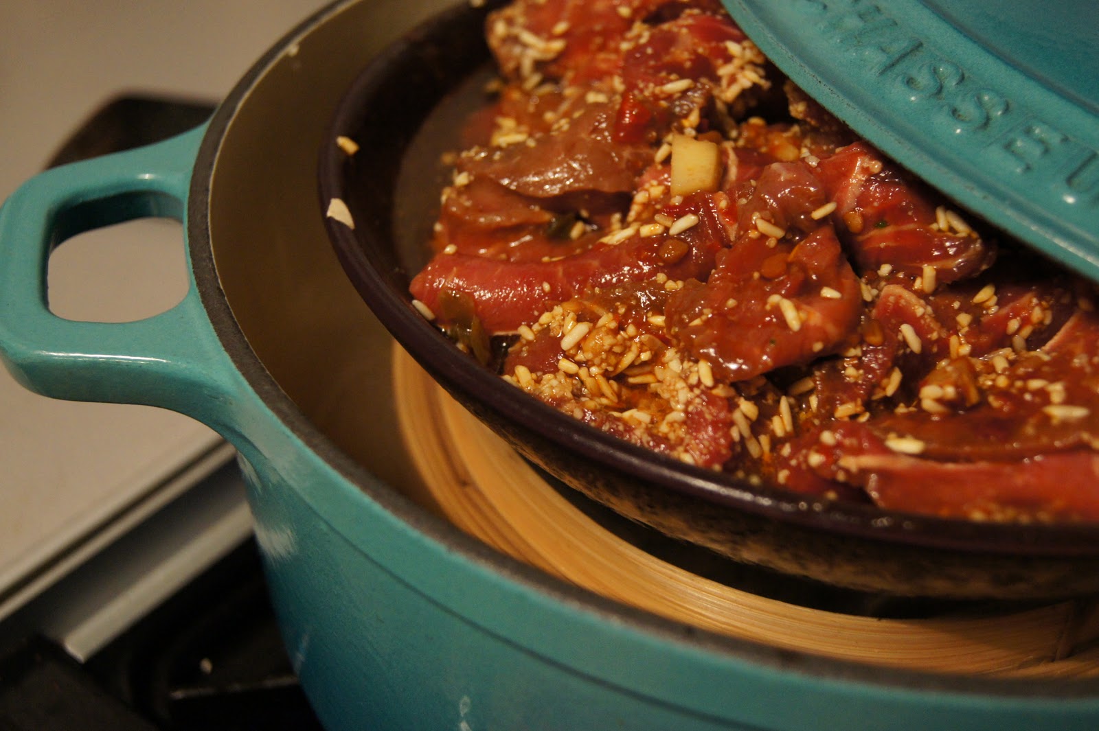 SALAD DAYS, OFFAL NIGHTS: Steamed beef with rice meal (fen zheng niu rou)