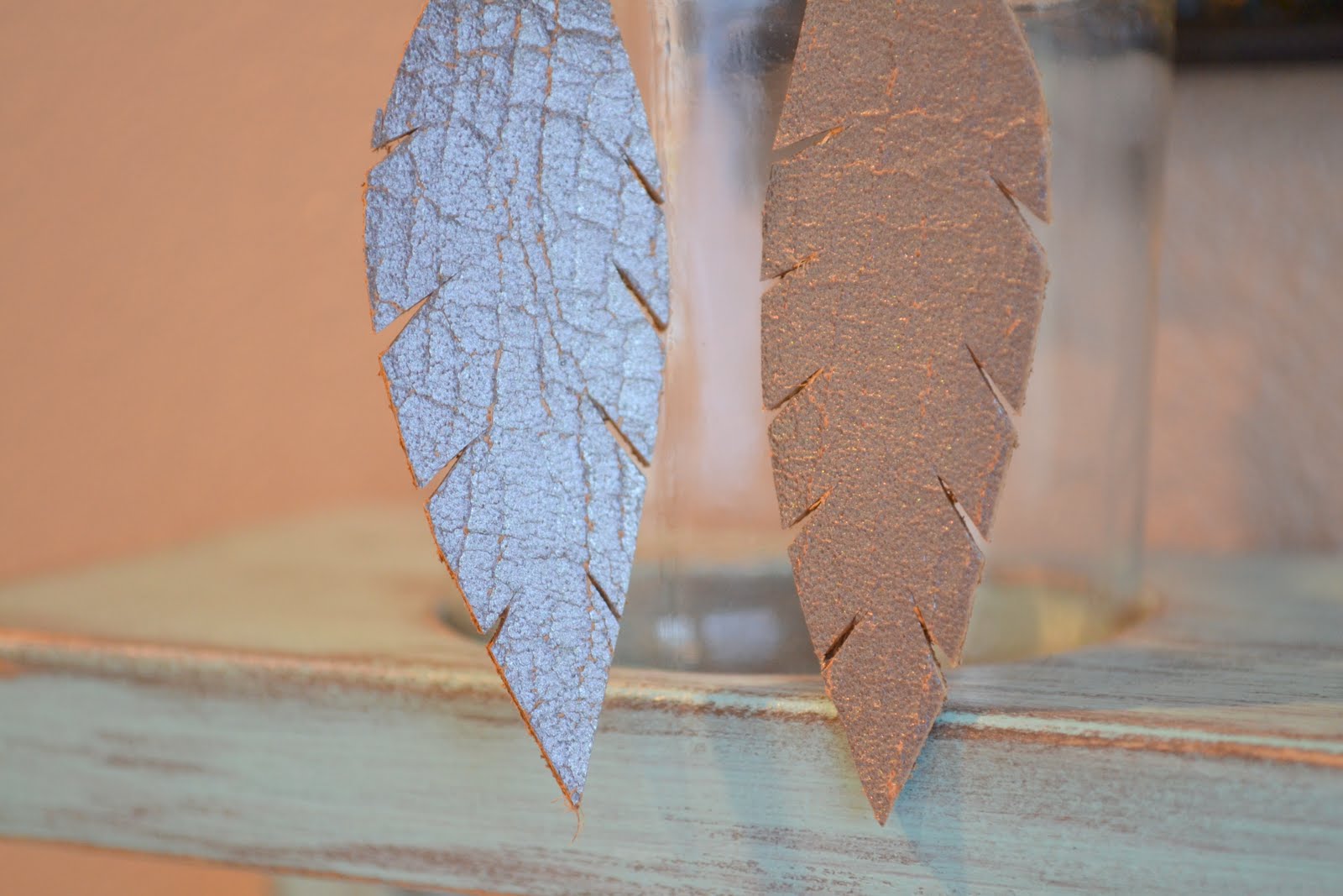 How to Make Leather Feather Earrings - craft - Little Miss Momma