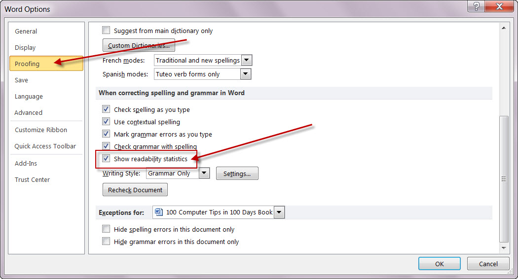 100 Amazing Computer Tips: Tip #94 - Determining Reading Levels for ...