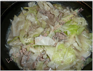 La Cocina Practica de Gaby: Repollo con carne (col)