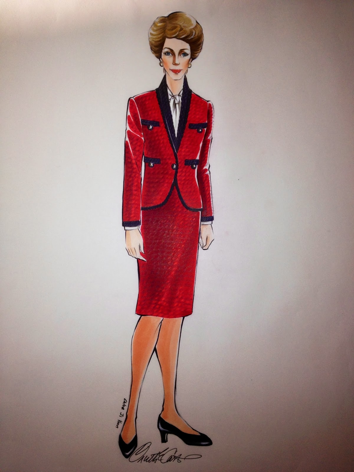 Costume Illustrations/ The Butler