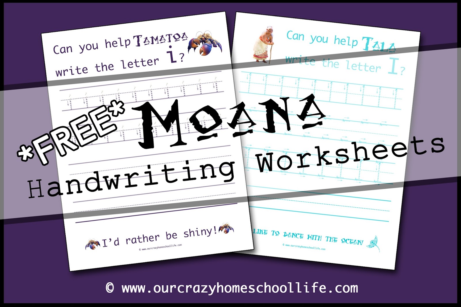 Weekly *FREE* Moana Handwriting Worksheets Release -- The Letter S ...