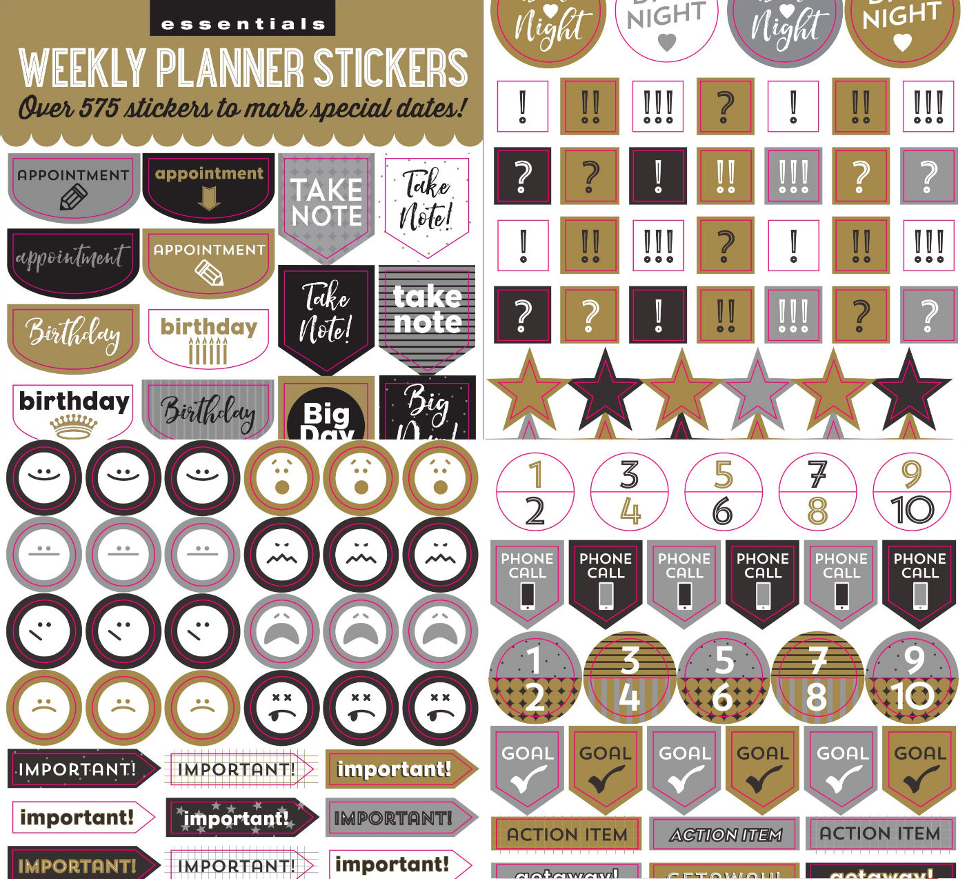 Practical stickers for your bullet journal