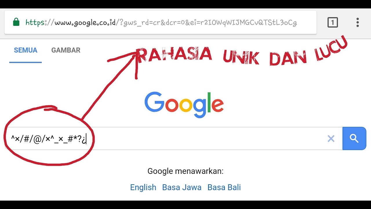 Kode Rahasia Google Terbaru Untuk Anda - cara-cek