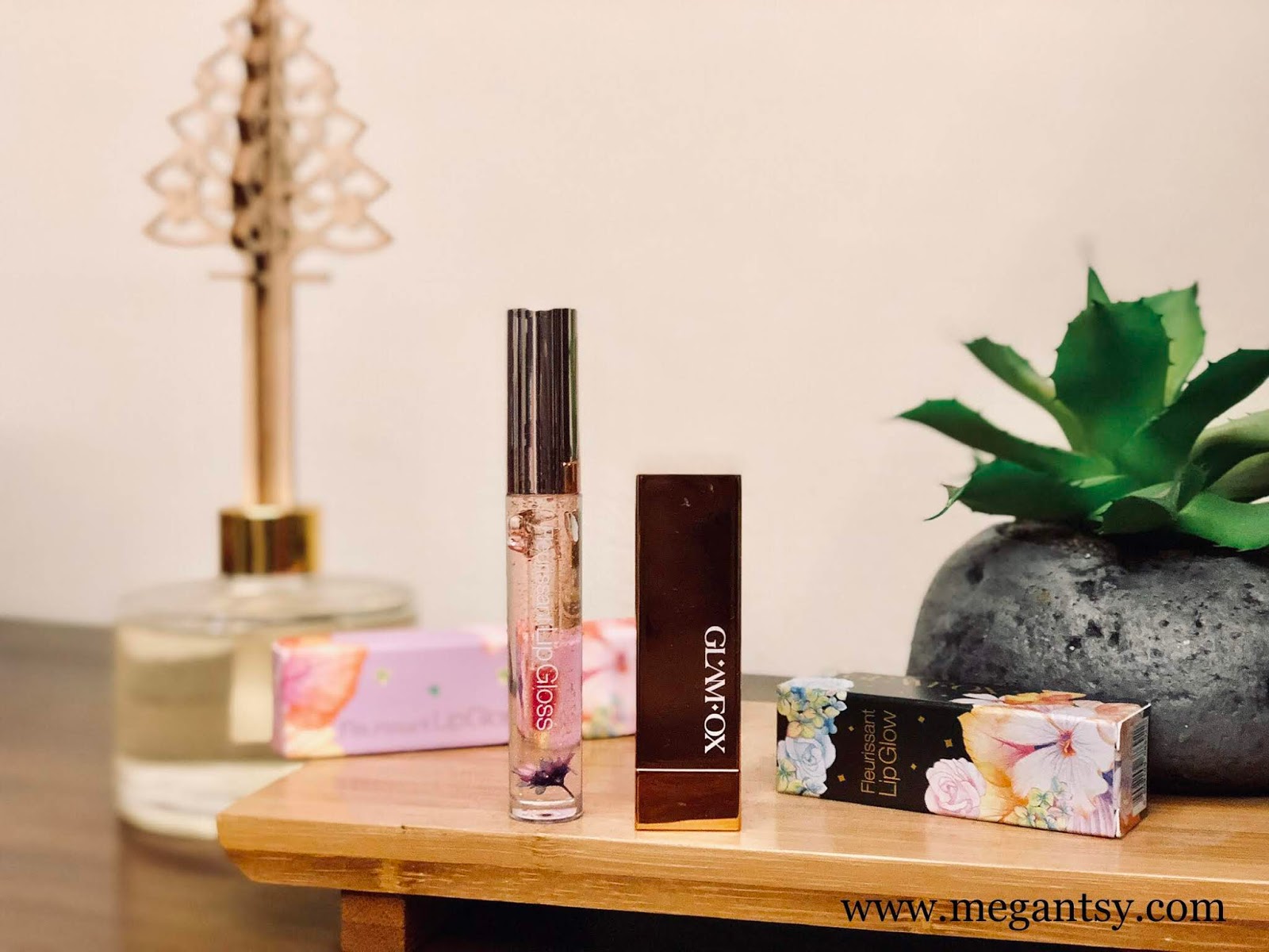 【GLAMFOX REVIEW】 GLAMFOX FLEURISSANT LIP GLOW & LIP GLOSS | MEGANTSY