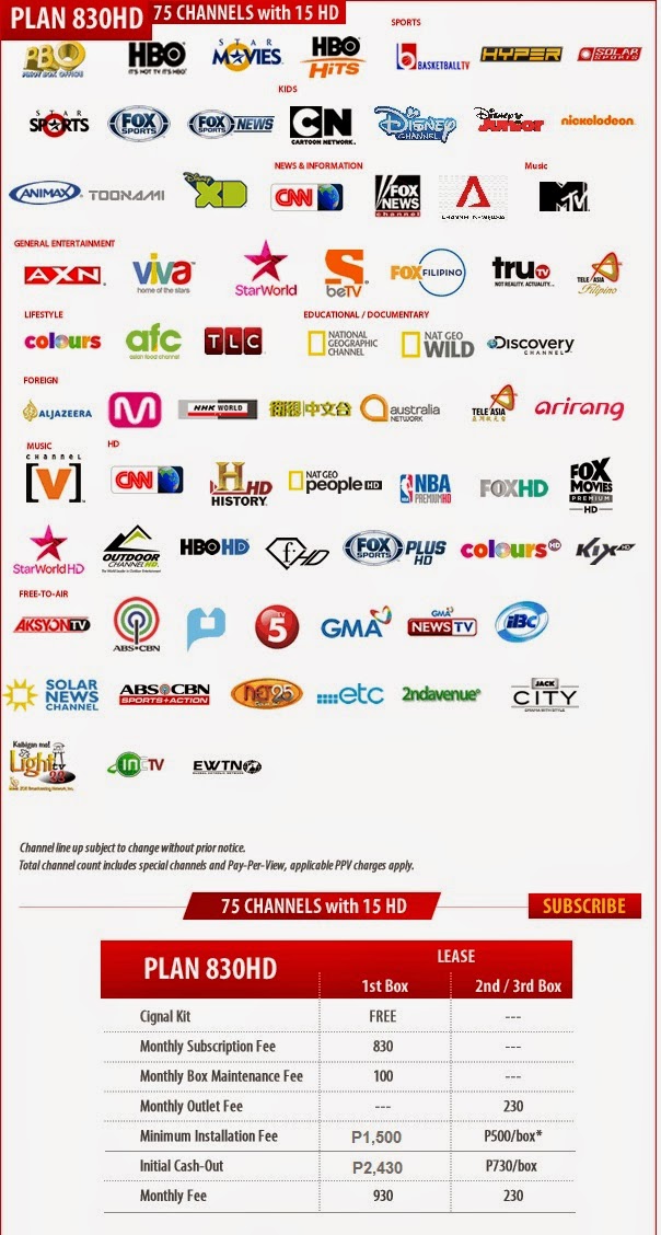 Cignal Tv Tarlac: Cignal Postpaid Plans