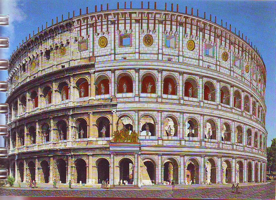I promessi viaggi: Ricostruzione del Colosseo dell'età imperiale