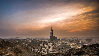 Amazing Sunset in Holy Makkah