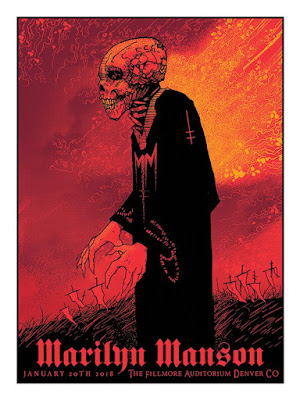 INSIDE THE ROCK POSTER FRAME BLOG: Brian Mercer Marilyn Manson Denver ...