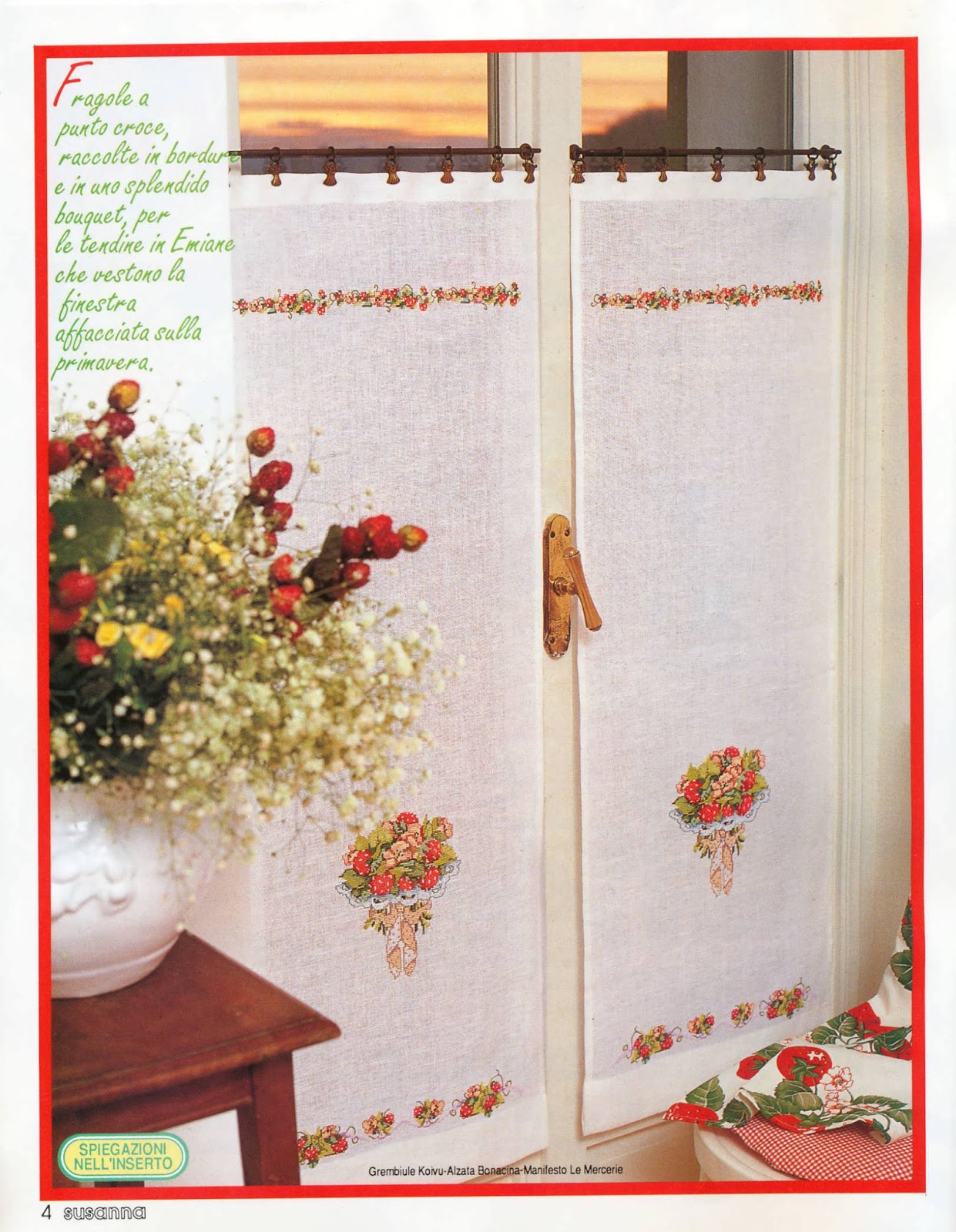 Le chiacchere di Simo... ricamo, maglia, uncinetto e cucito: fragole ...