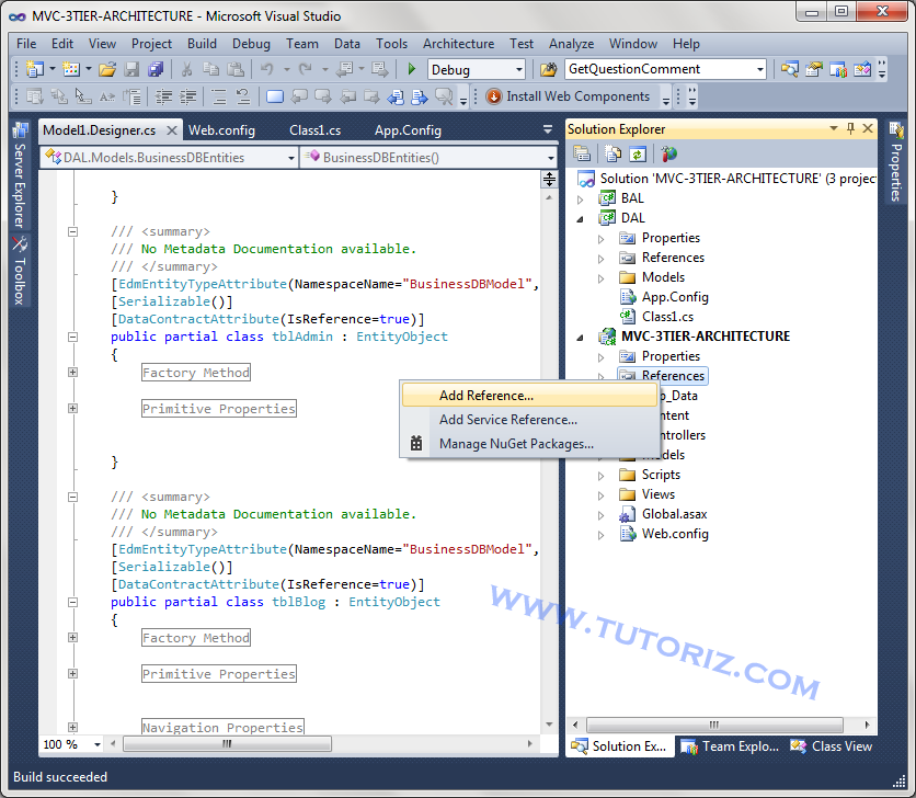 TOTORIZ.COM: 3 TIER ARCHITECTURE IN ASP.NET MVC | DAL BAL
