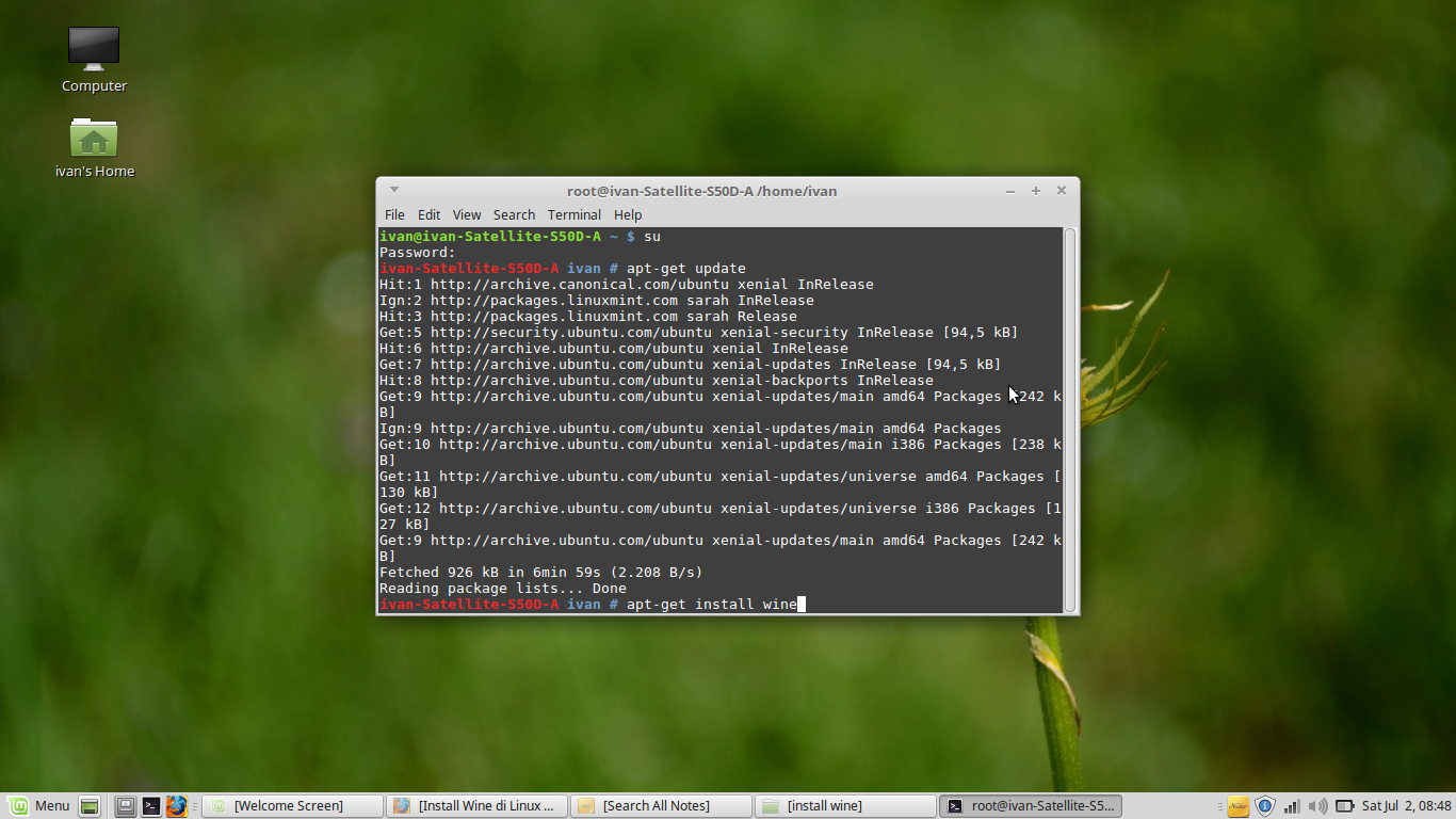Cara Install Wine Pada Linux Mint - Ivan Ramadhan Lab