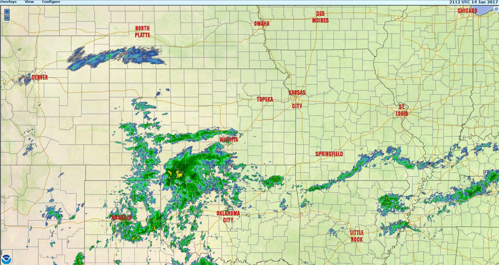 Capt. Spaulding's World: Ice Storm 2017 Update 6 - Rain in Wichita