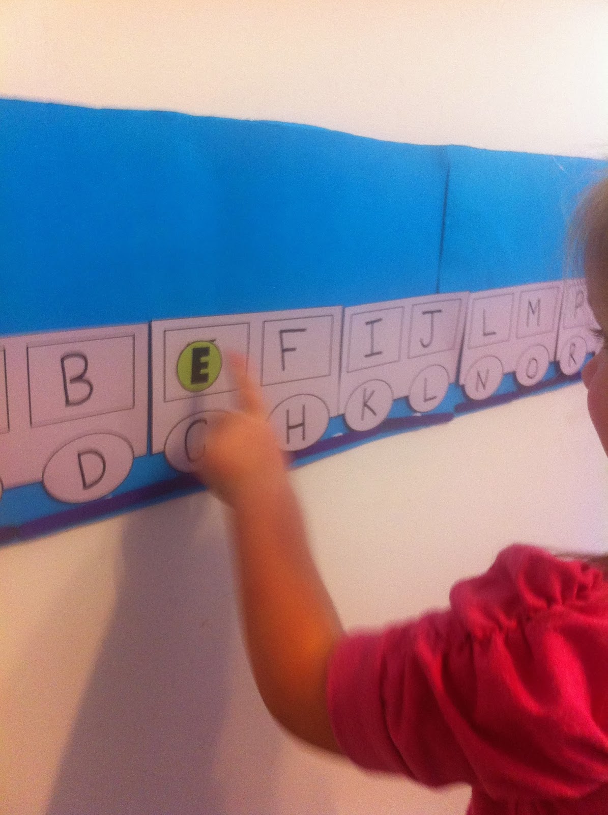 Musings of a Muddled Mum: Activity Monday - Alphabet Train