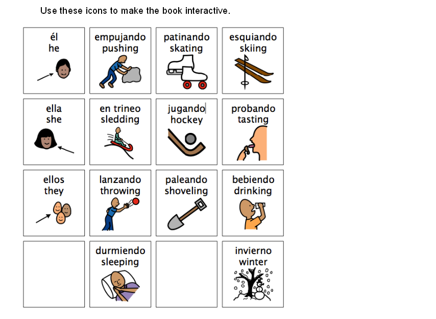 Chapel Hill Snippets: Verbs of Winter in Spanish--free printable book ...