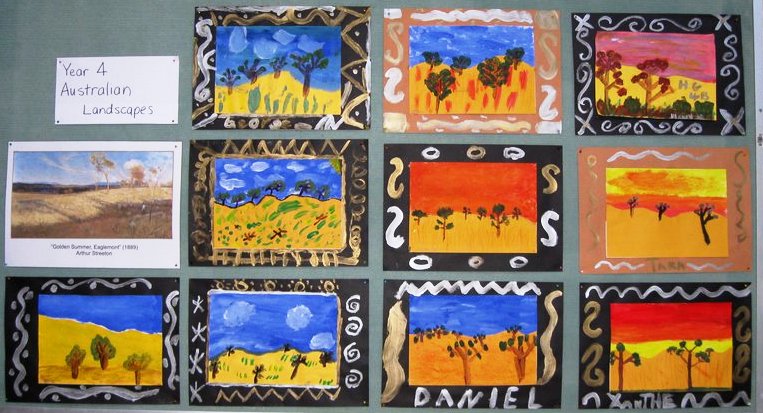 The Primary School Art Room: Year Four - Australian Landscapes