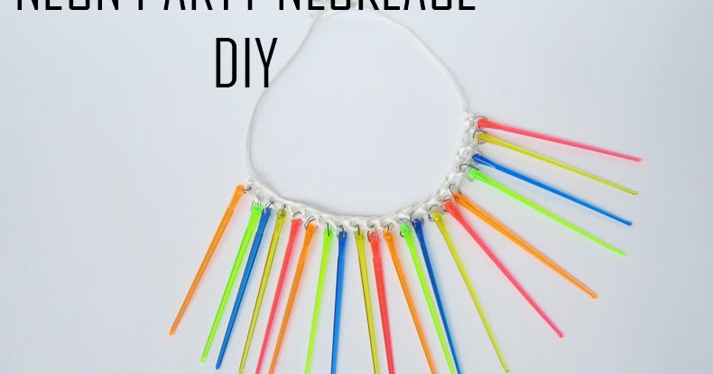 NEON PARTY NECKLACE DIY | MY WHITE IDEA DIY