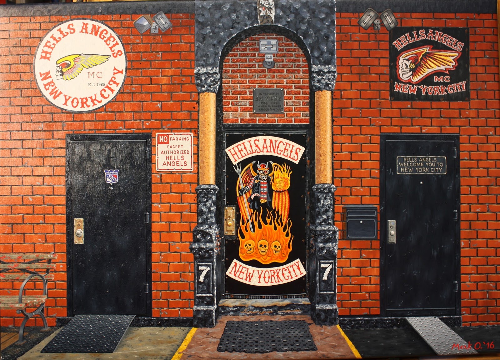 MARK OBERNDORF FINE ART: HELLS ANGELS - NYC, NY